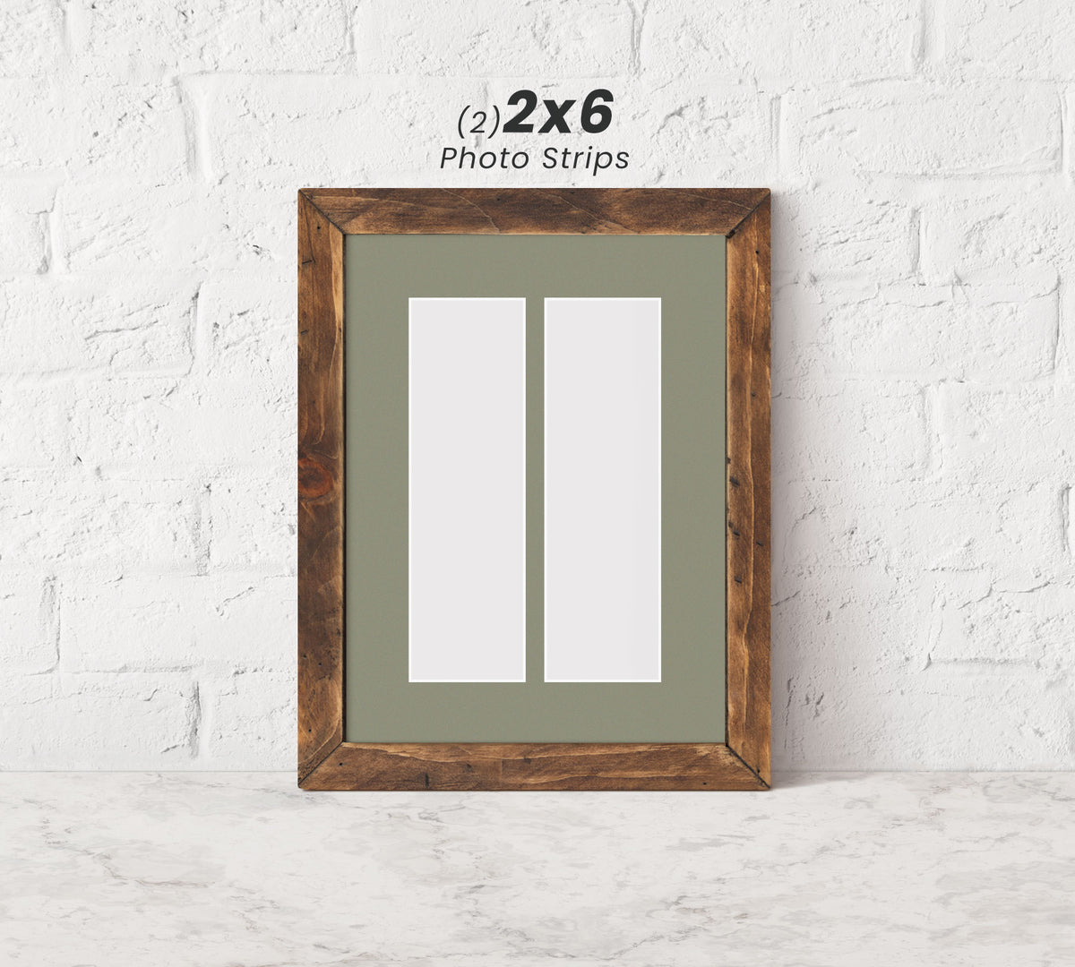 Matted 6x8 Farmhouse Style Frame for Multiple Photobooth 2x6 – Cheeky Sheep