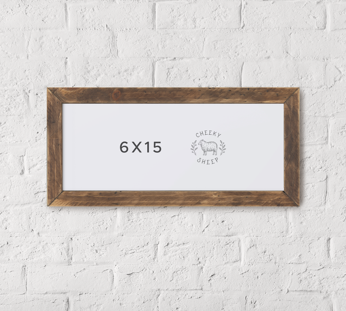 6x15 Farmhouse Style Wood Frame – Cheeky Sheep