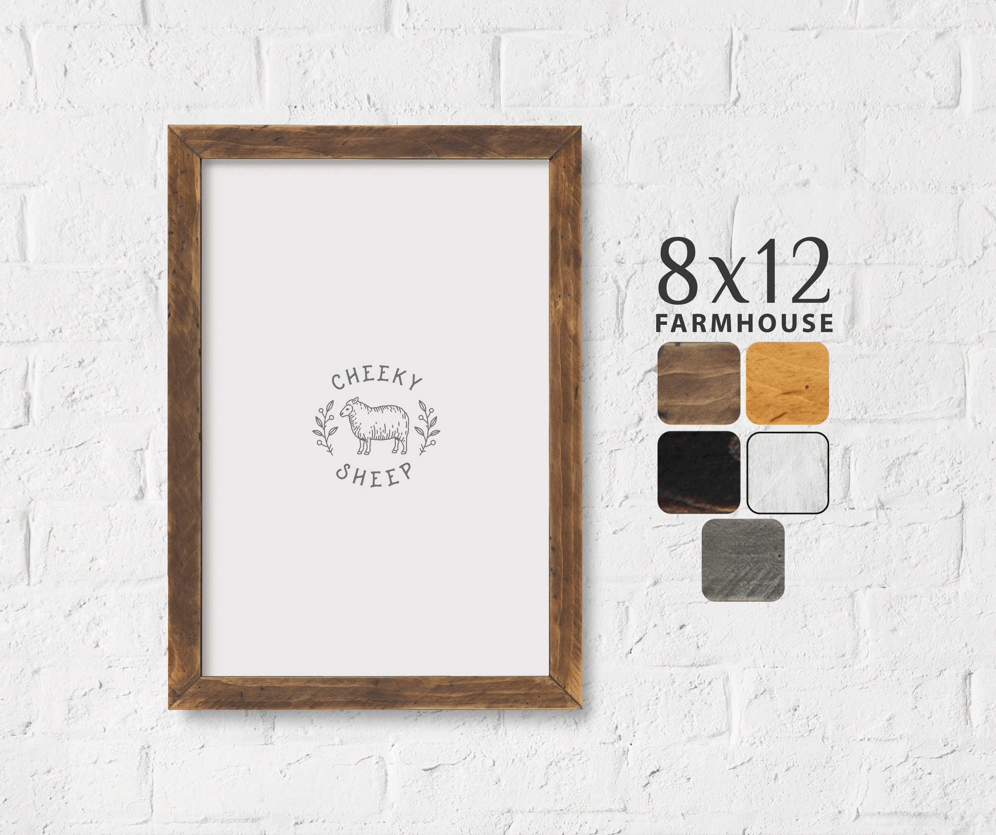 8x12 Farmhouse Style Wood Frame