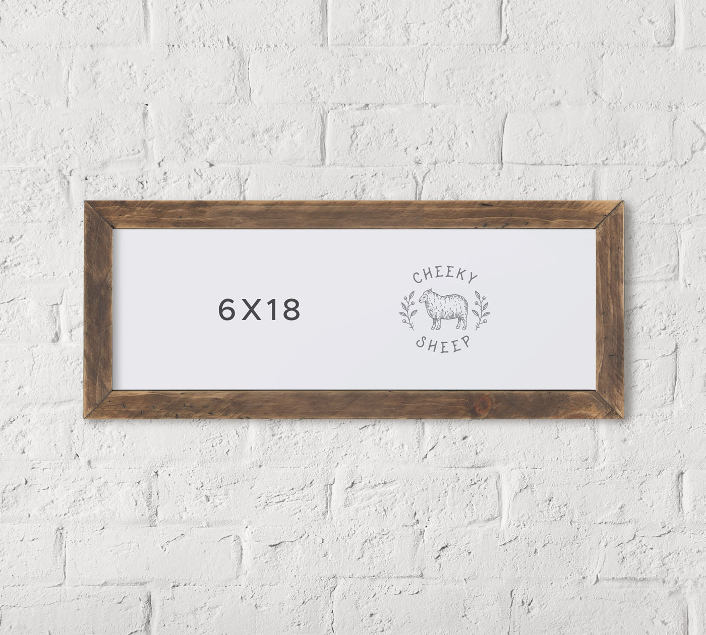 6x18 Farmhouse Style Wood Frame – Cheeky Sheep