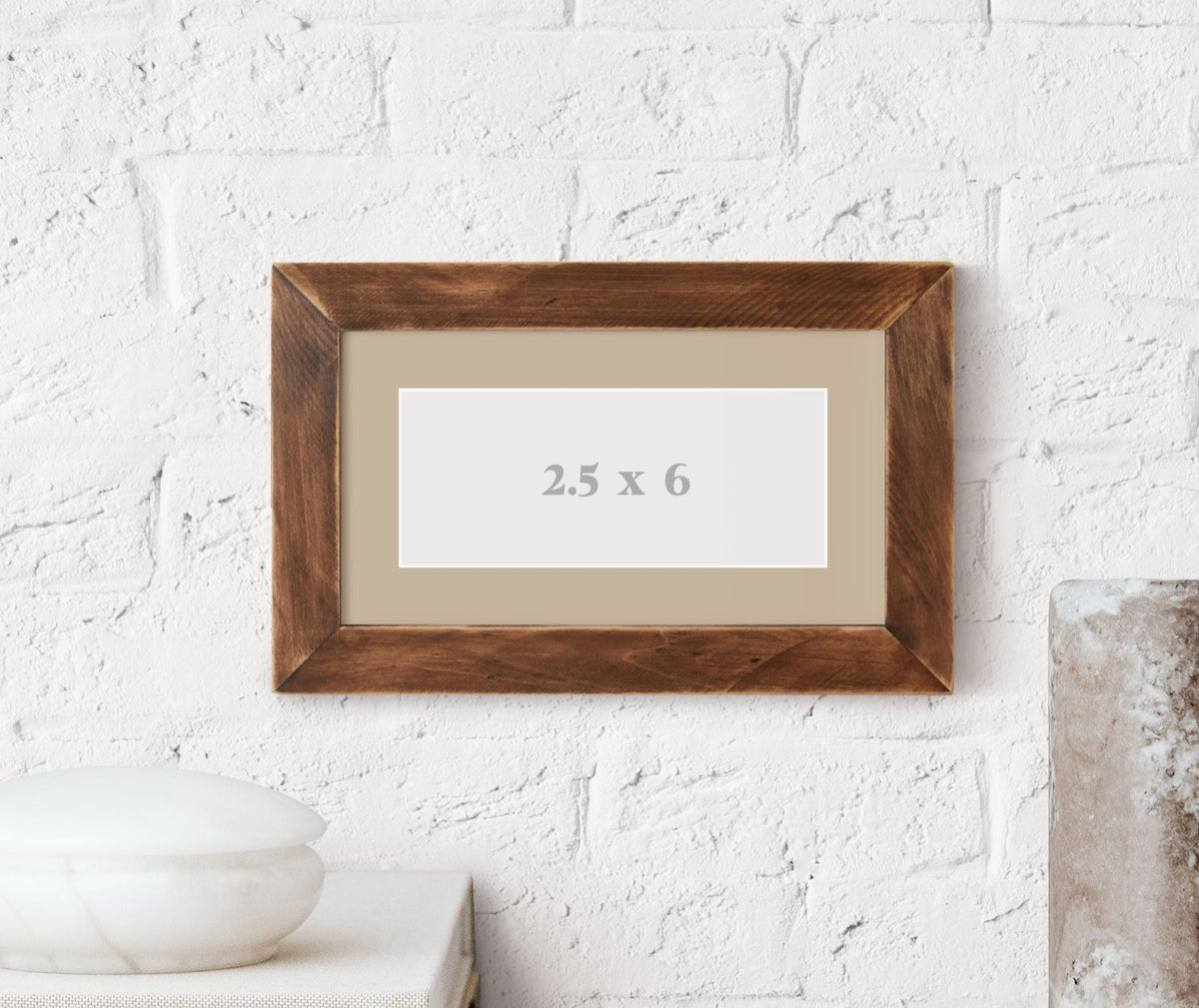 Matted 4.5x8 Farmhouse Style Frame for 2.5x6 US Dollar Bill – Cheeky Sheep